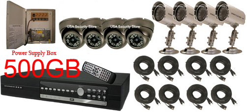 8 Sony CCD Day/Night Vision Color Camera Real Time Recording Network ...